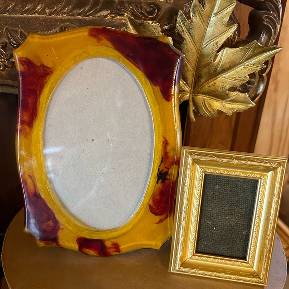 Vintage | Accents | Vintage Picture Frame Tortoise Shell Look And Small ...